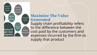 SUPPLY CHAINS MANAGEMENTS in hospitality | PPTX