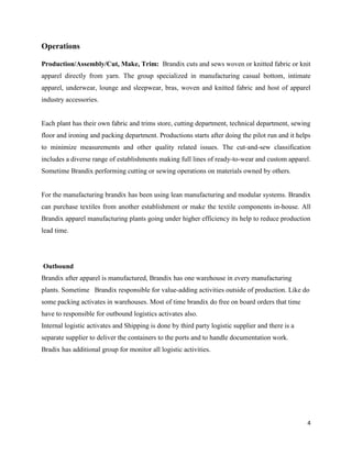 Supply chain management brandix supply chain | PDF