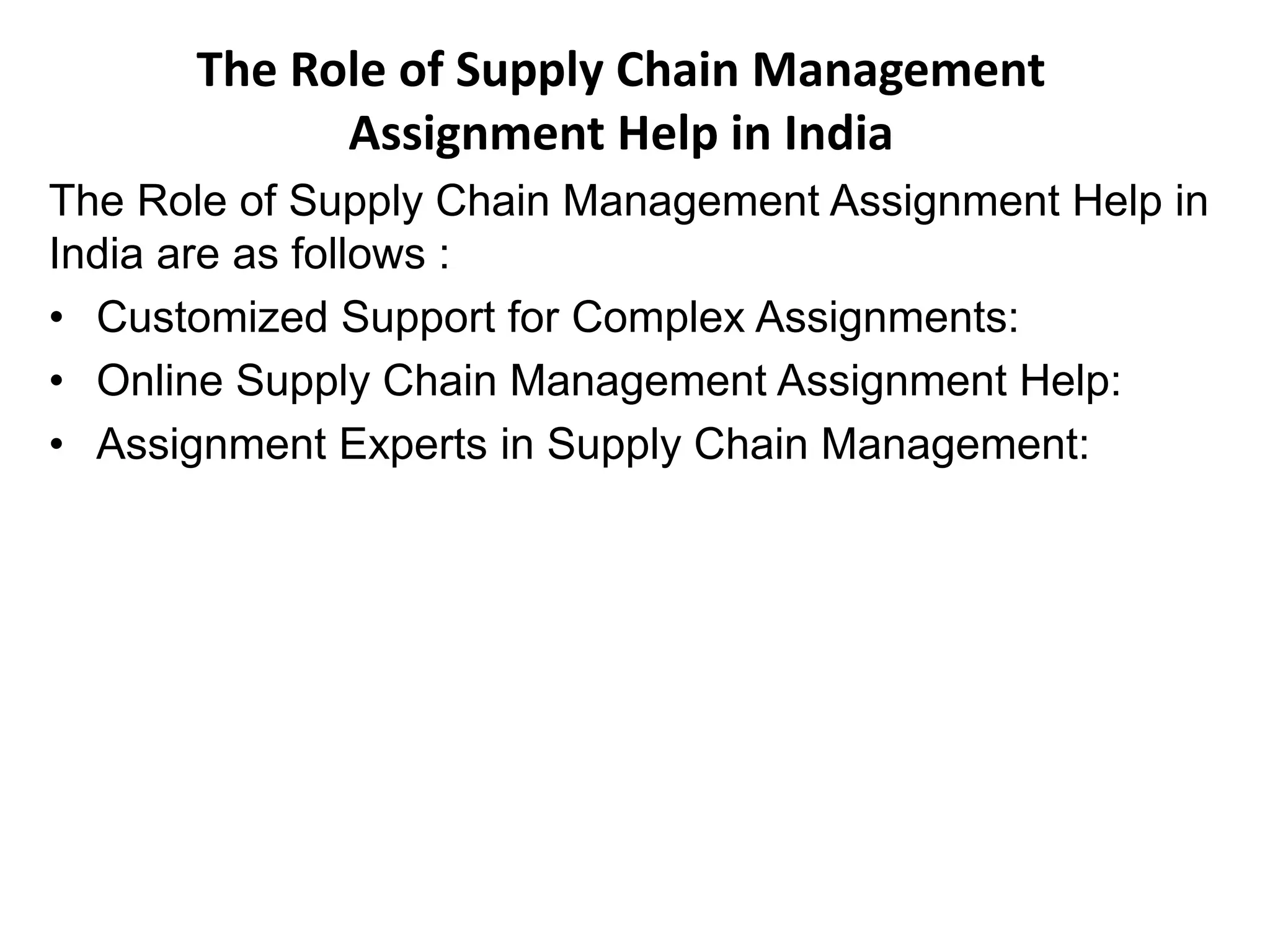 supply chain management assignment help.pptx