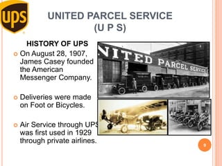Supply chain management at United Parcel Service
