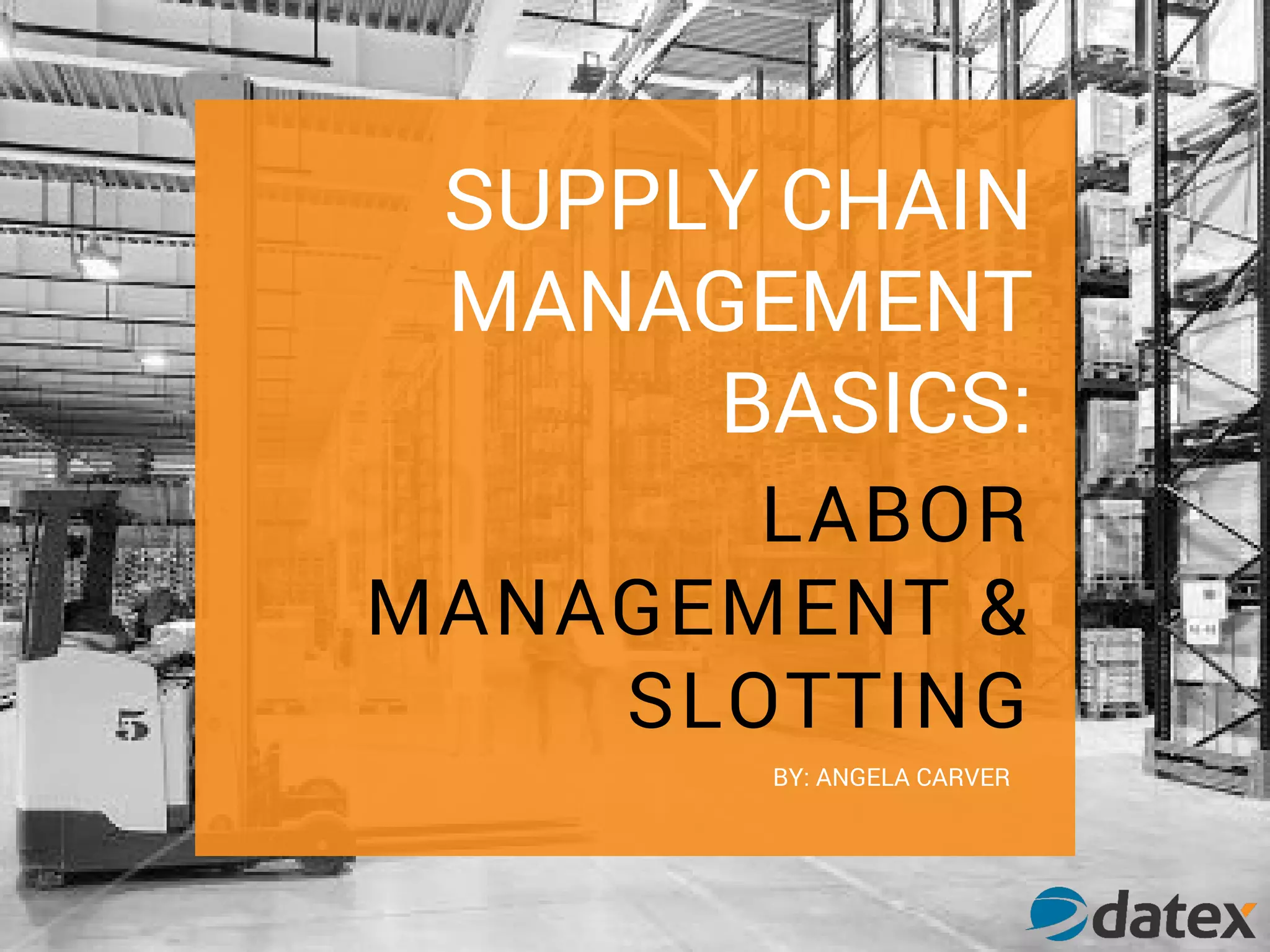 Supply Chain Management Basics: Labor Management Slotting | PDF
