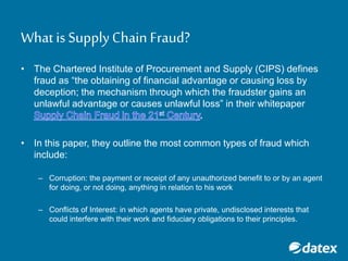 Supply Chain Management Basics: Preventing Supply Chain Fraud | PDF