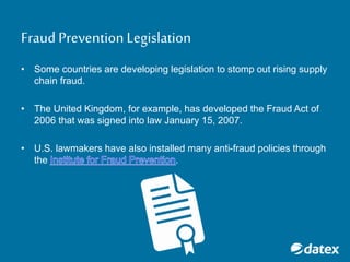 Supply Chain Management Basics: Preventing Supply Chain Fraud | PDF