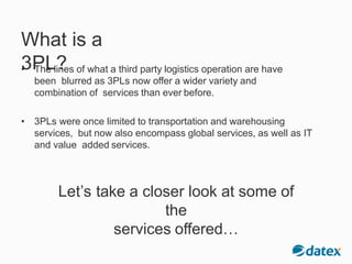 Supply Chain Management Basics: 3PLs - One Size Does Not Fit All | PDF