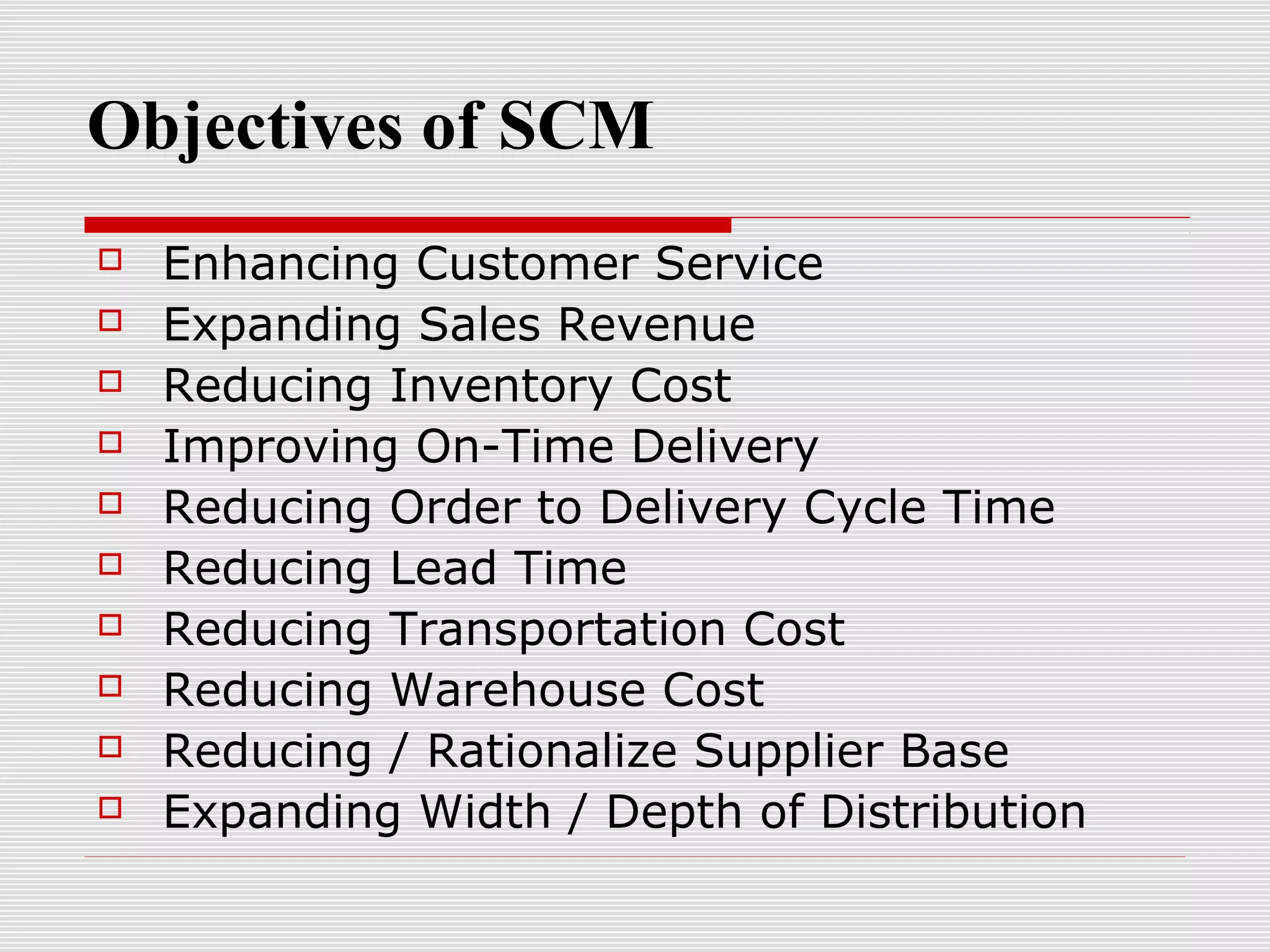 Supply chain management (csm) | PPT
