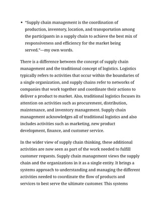Supply Chain Management Essentials 5th Ed.pdf process tools and plans | PDF