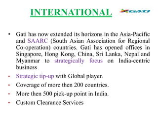 Supply chain management (Gati ltd.) | PPTX
