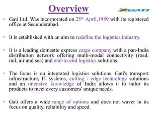 Supply chain management (Gati ltd.) | PPTX
