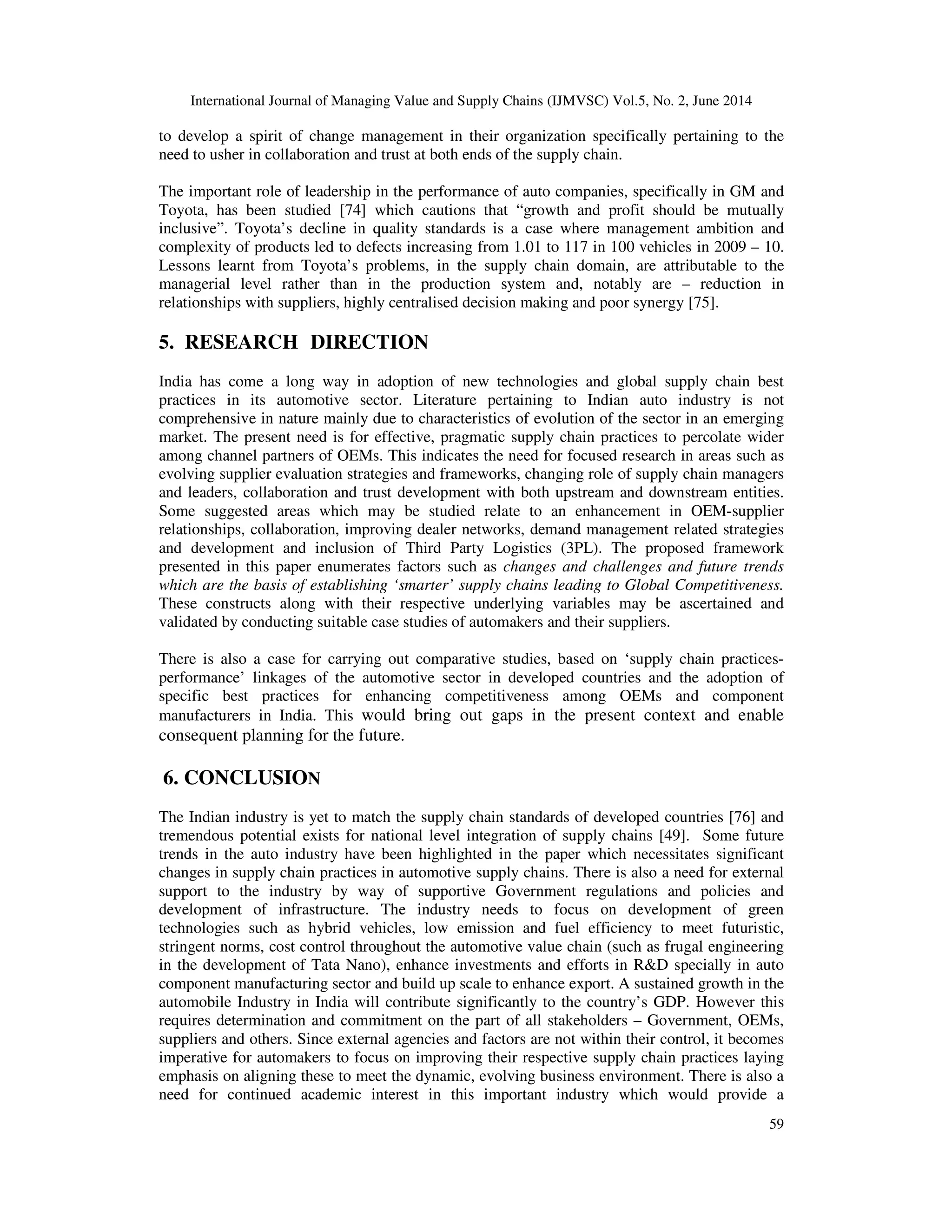 Supply chain management in indian automotive industry complexities ...