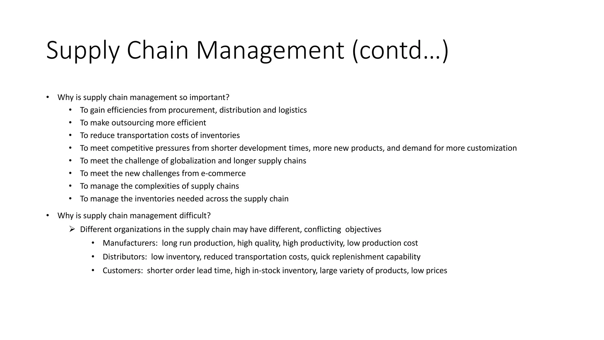 Supply chain management-Introduction-Part 1 | PPTX