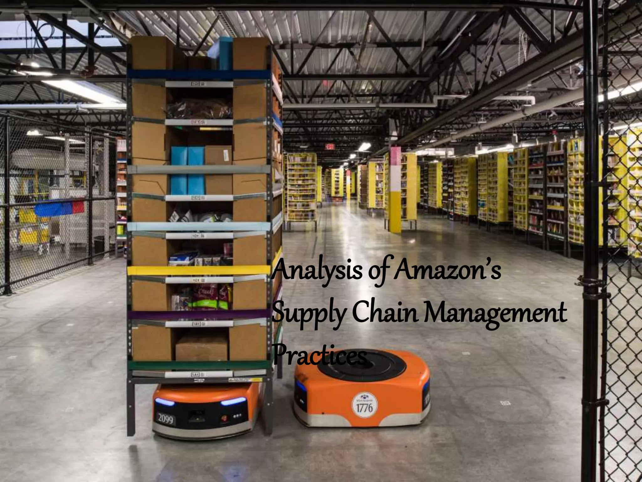 Supply chain management of amazon | PPTX