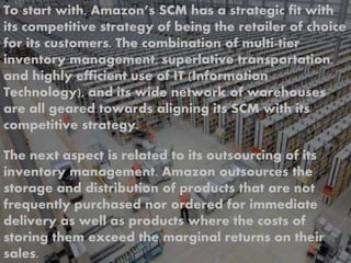 Supply chain management of amazon | PPTX