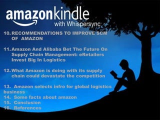Supply chain management of amazon | PPTX