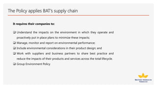 Supply chain management of british american tobacco | PDF