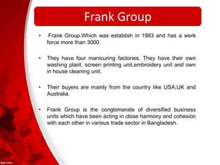 Supply Chain Management of Frank group.ppt