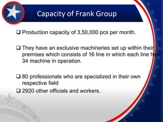 Supply Chain Management of Frank group.ppt