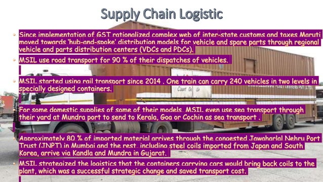 SUPPLY CHAIN MANAGEMENT of Maruti Suzuki.pptx