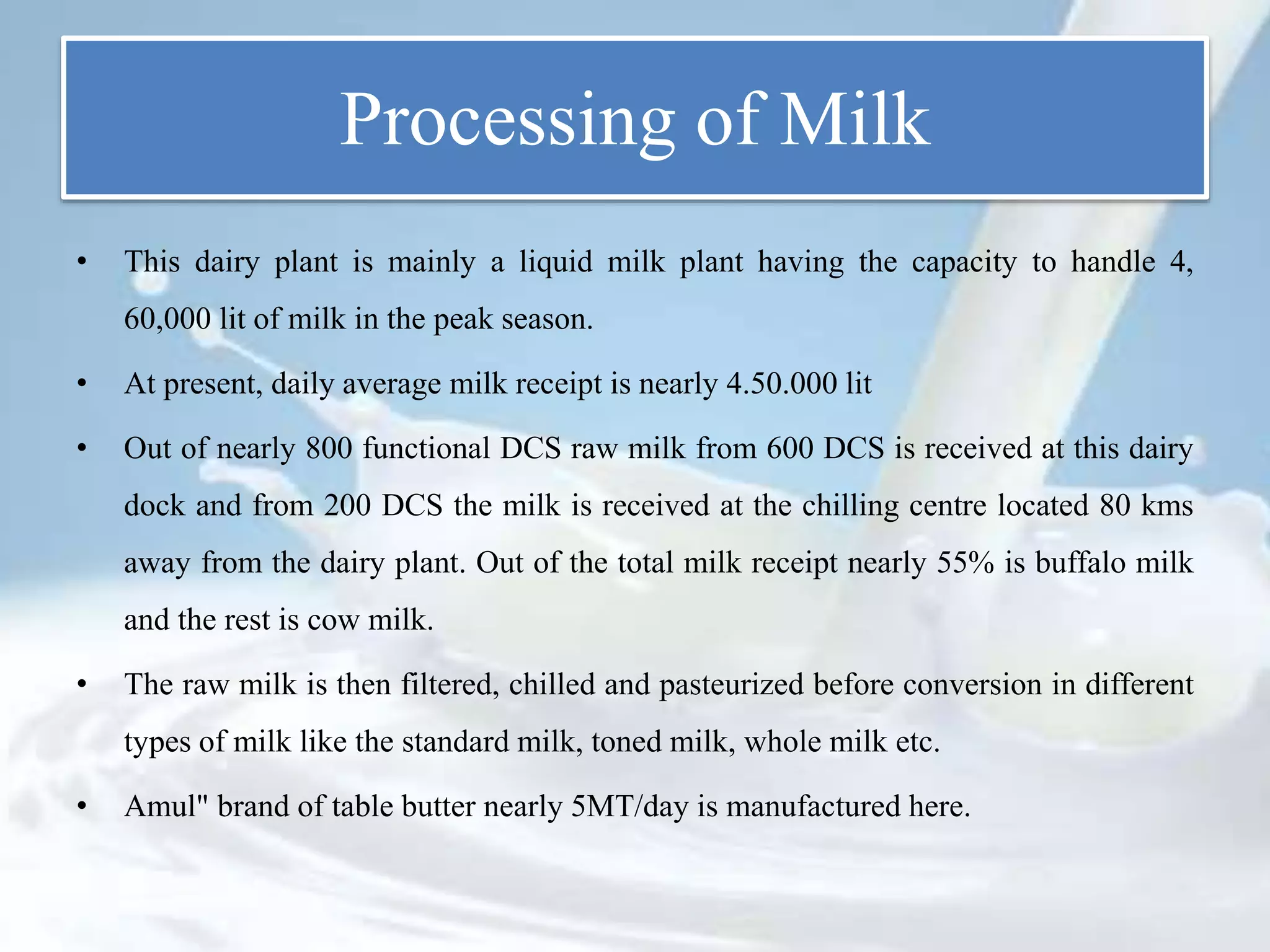 Supply chain management of poly packed milk | PPTX