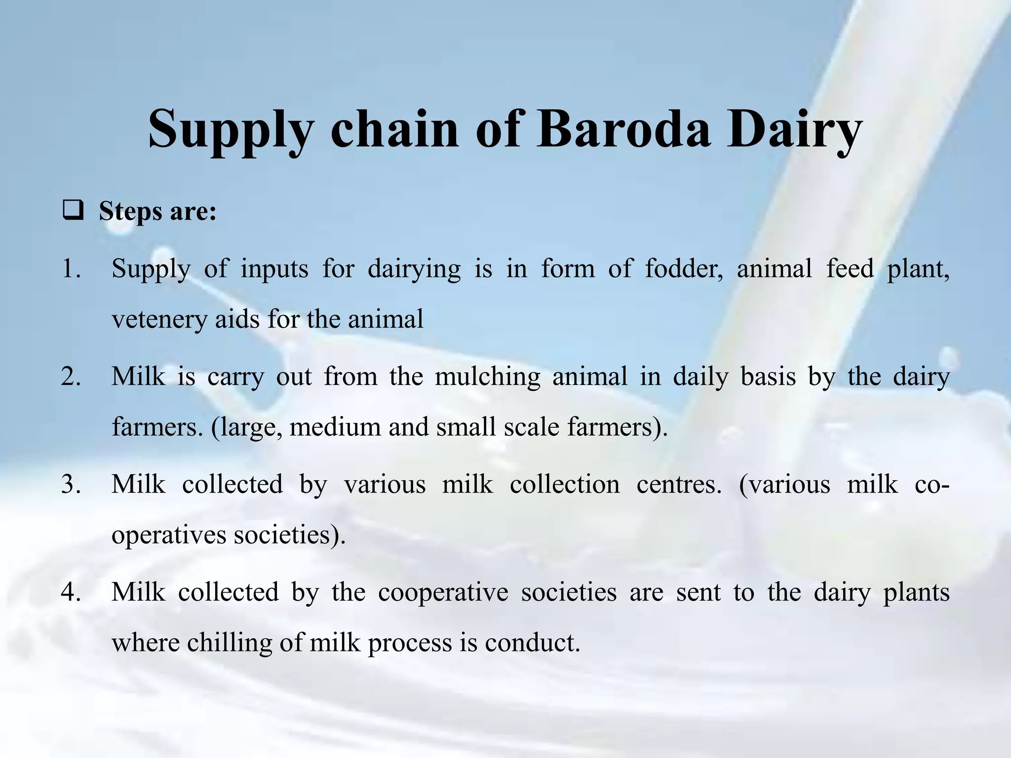 Supply chain management of poly packed milk | PPTX