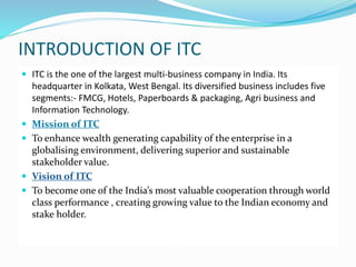Supply chain management on itc | PPTX