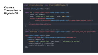 Supply Chain Management on the blockchain with Iot, Azure, BigchainDB, VueJS | PDF