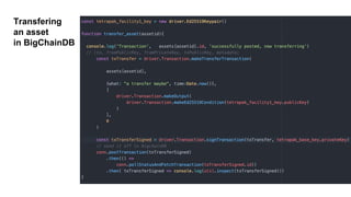 Supply Chain Management on the blockchain with Iot, Azure, BigchainDB, VueJS | PDF