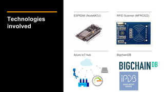 Supply Chain Management on the blockchain with Iot, Azure, BigchainDB, VueJS | PDF