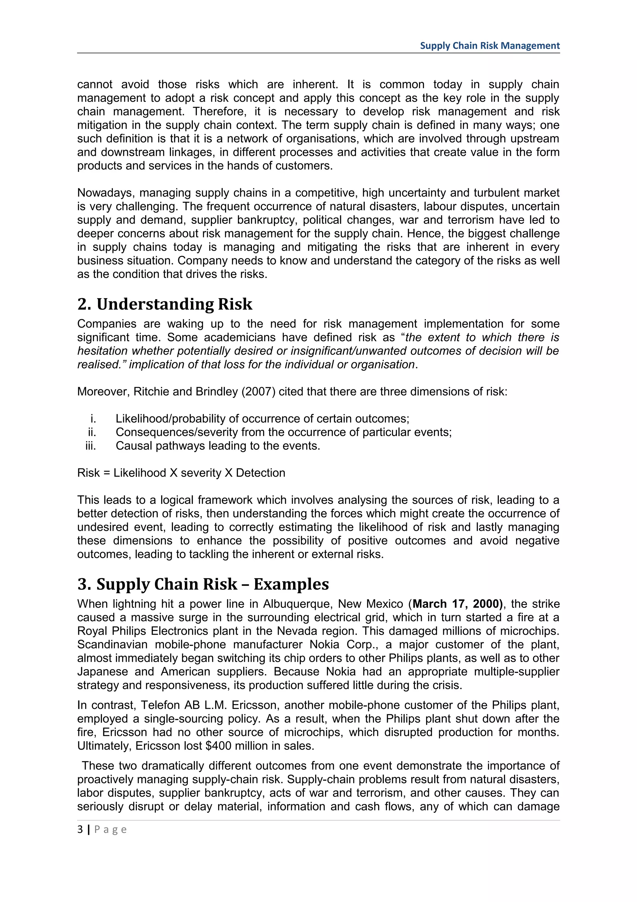 Supply Chain Risk Management | DOC