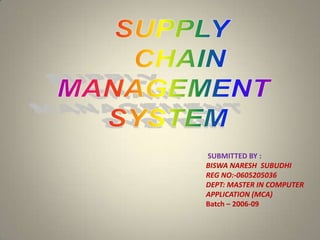 Supply Chain Management System Ppt