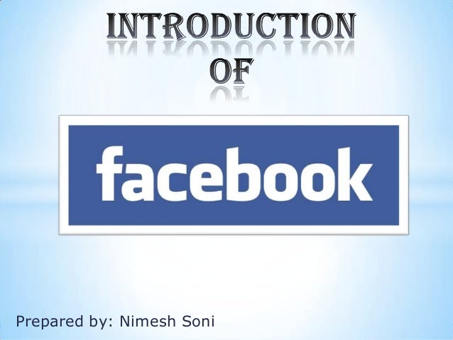 introduction of facebook