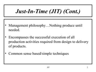 Supply Chain Mgmt Jit | PPT