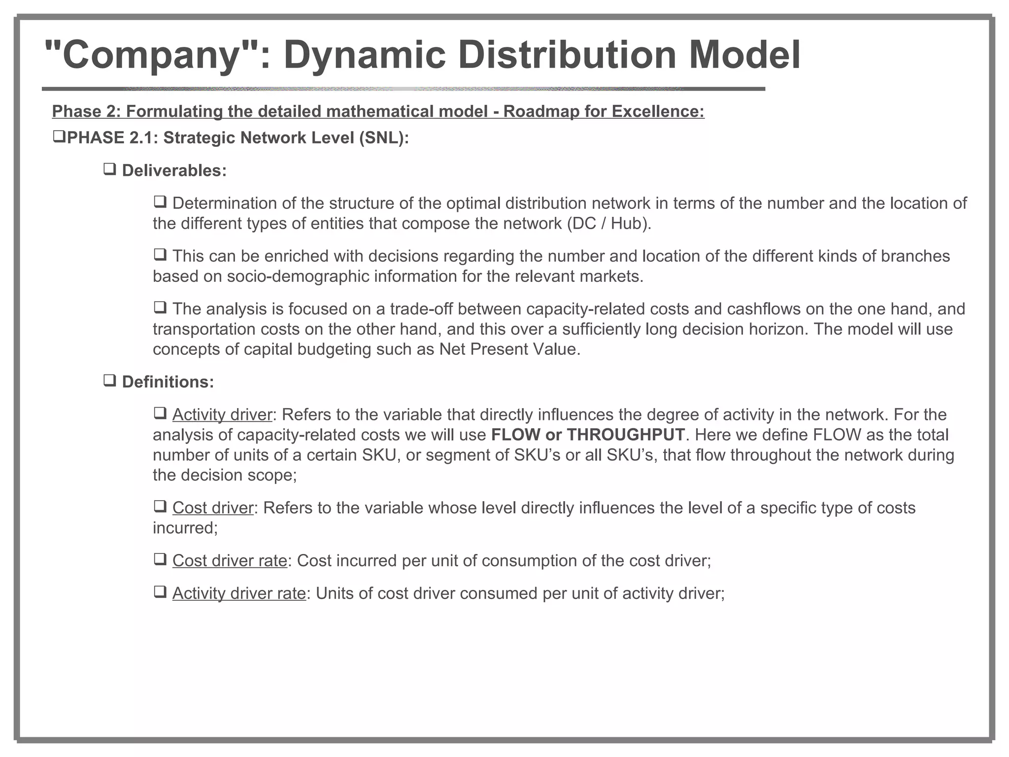 Supply chain network design | PPT