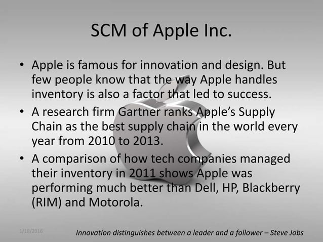 Supply chain of Apple | PPTX | Business Accounting & Finance | Business