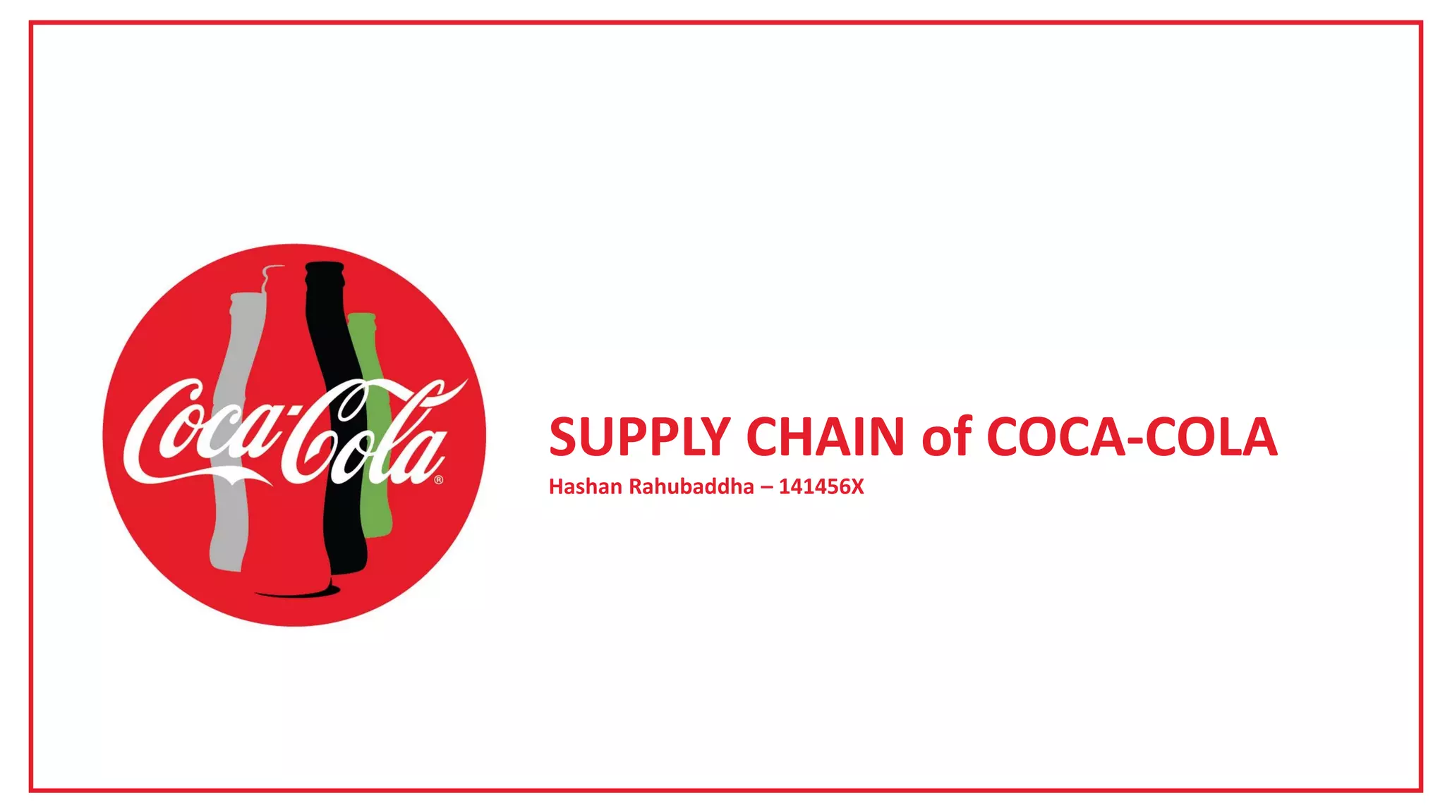 Supply chain of coca cola | PDF