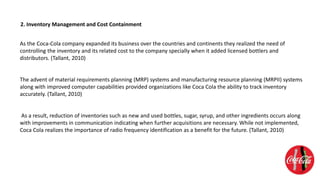 Supply chain of coca cola | PDF