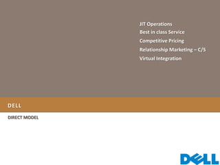 Supply chain of dell | PPTX