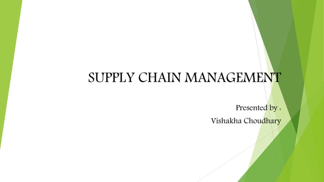 Supply chain management at Marico and Walmart | PPTX