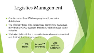 Supply chain management at Marico and Walmart | PPTX