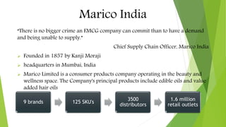 Supply chain management at Marico and Walmart | PPTX