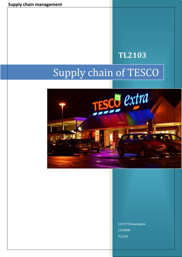 Supply chain of tesco | PDF | Green Solutions | Business