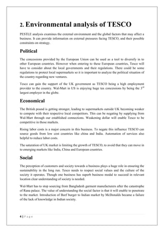 Supply chain of tesco | PDF