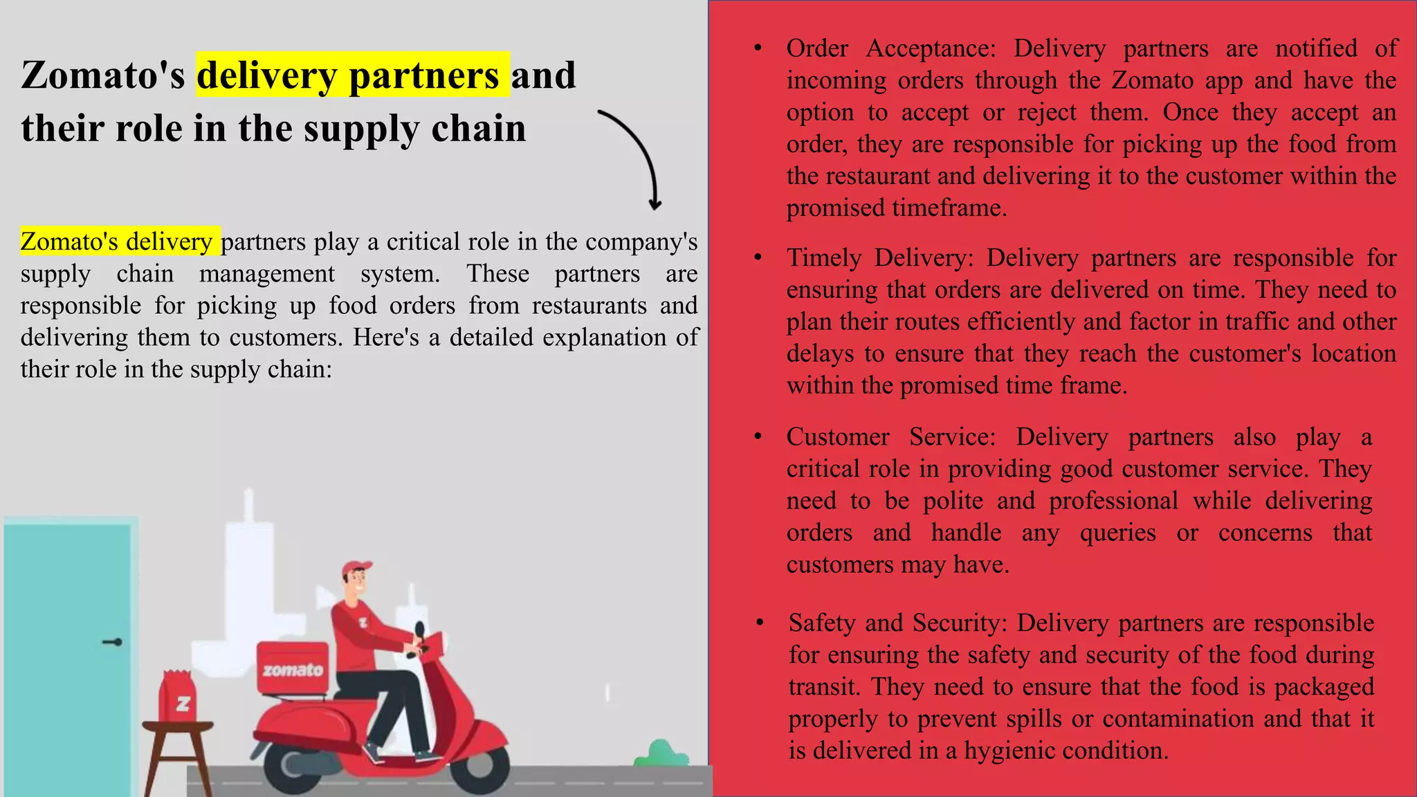 Supply Chain Management of Zomato and Swiggy | PPTX