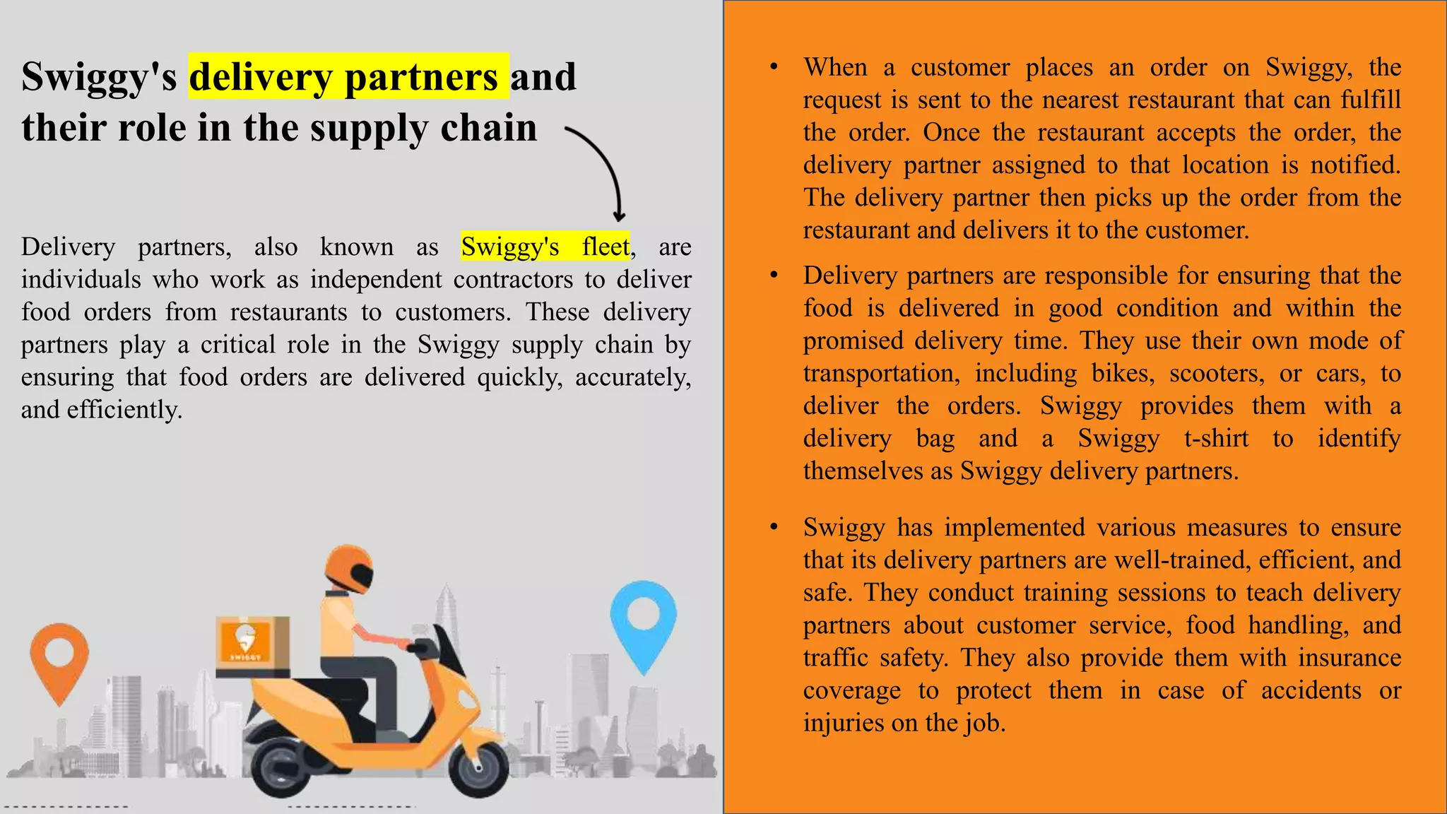 Supply Chain Management of Zomato and Swiggy | PPTX