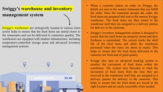 Supply Chain Management of Zomato and Swiggy | PPTX