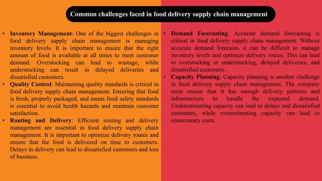 Supply Chain Management of Zomato and Swiggy | PPTX