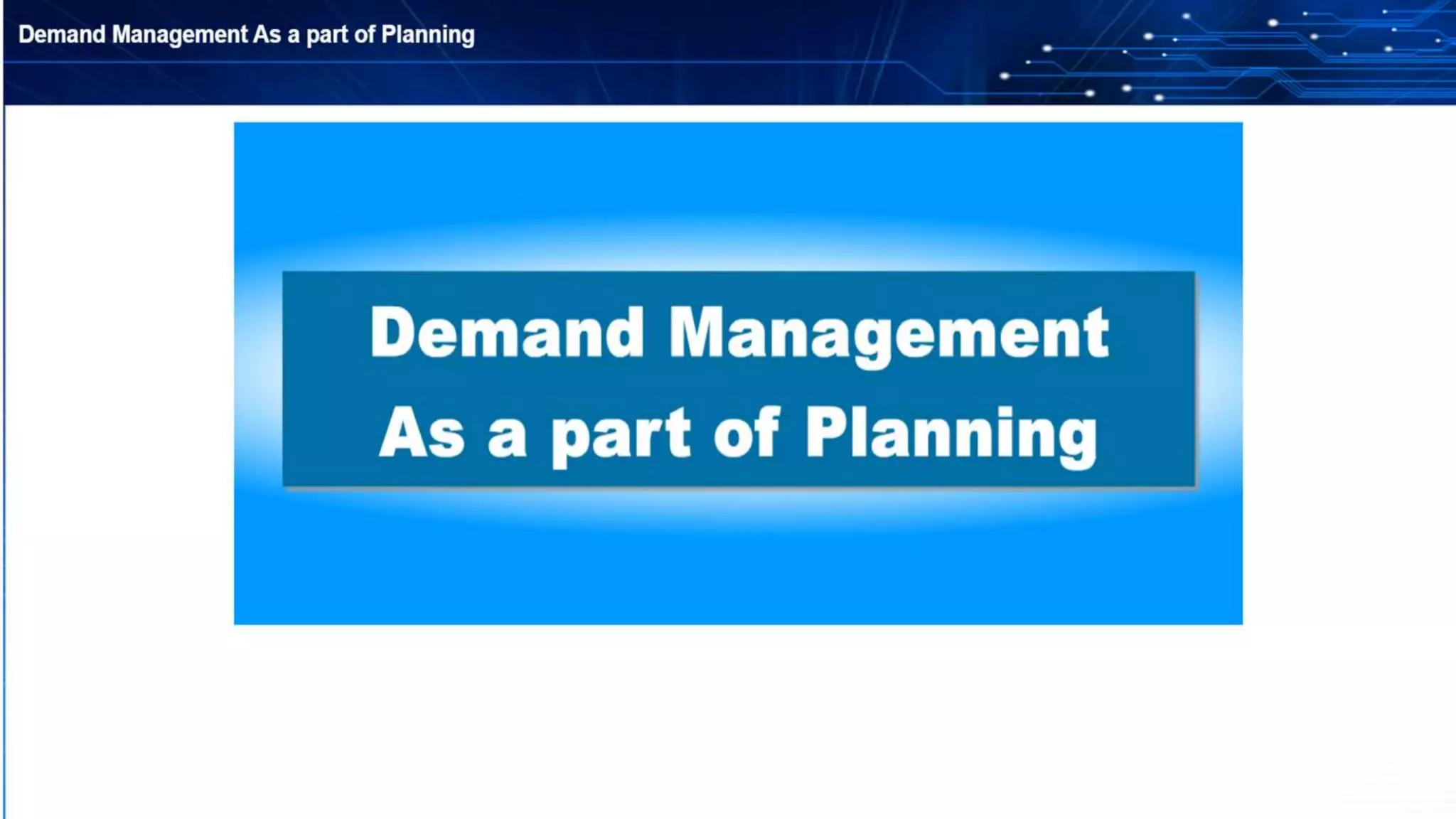 Supply chain planning and scheduling, capacity requirement planning ...