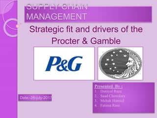 Supply chain Management of P&G | PPTX