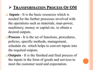 operation management | PPTX