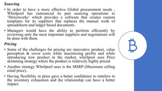 Supply chain processes in whirlpool | PPTX
