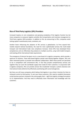 Supply chain process in wipro | DOCX